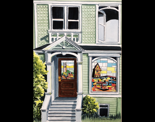 San Francisco Stained Glass – Tim Goss Watercolors
